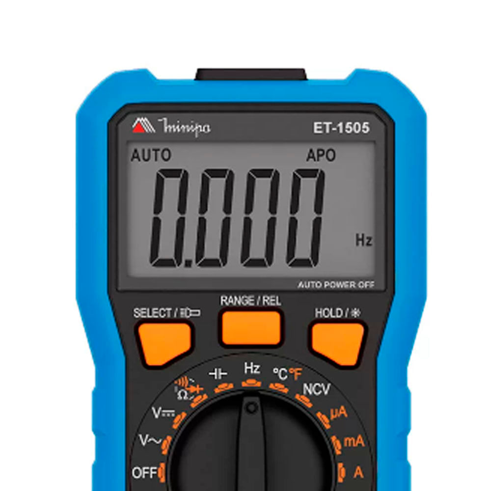 Multímetro Digital CAT III 300V True RMS Minipa ET-1505 ANT Ferramentas